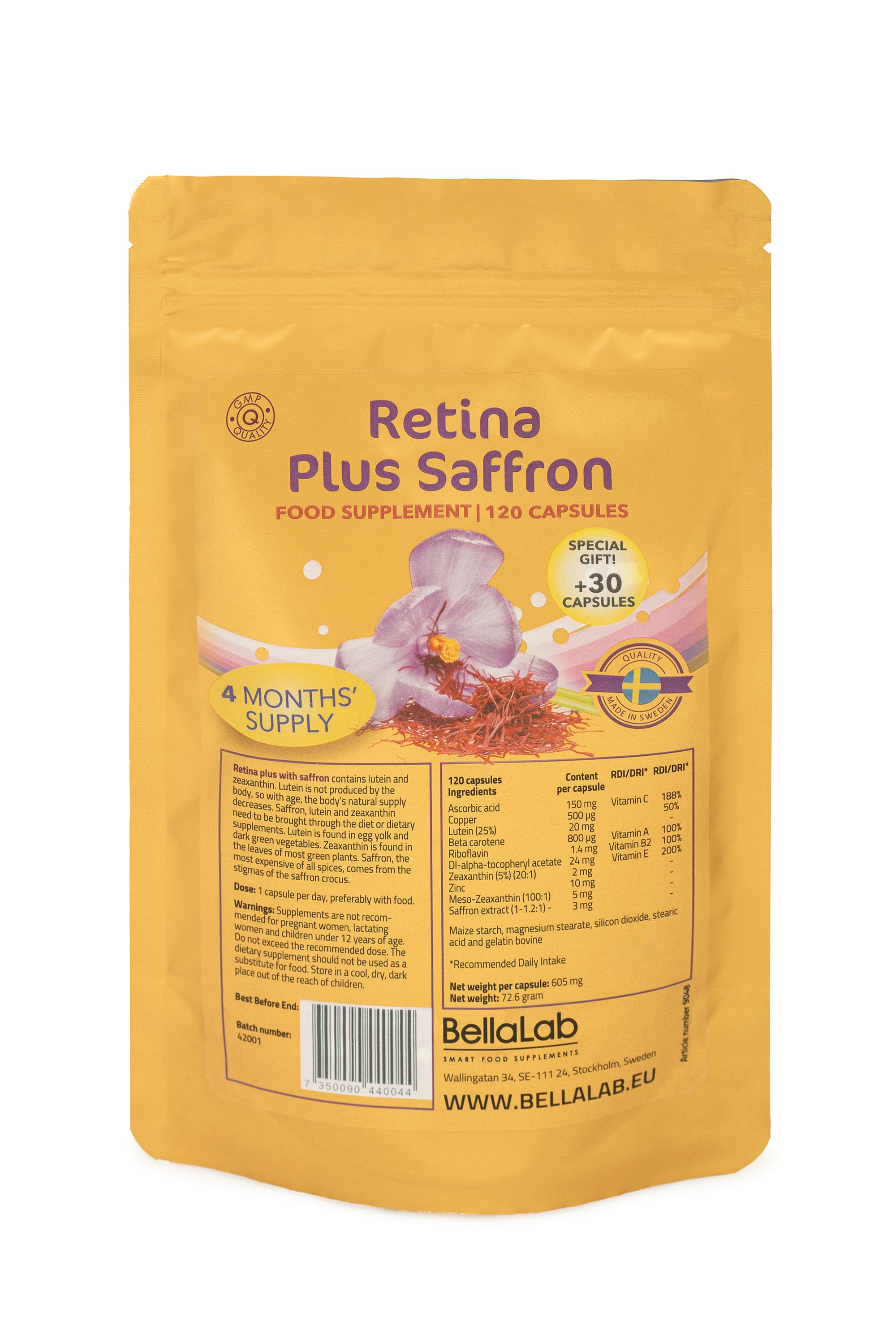 Retina Plus Šafran – Bellalab HR
